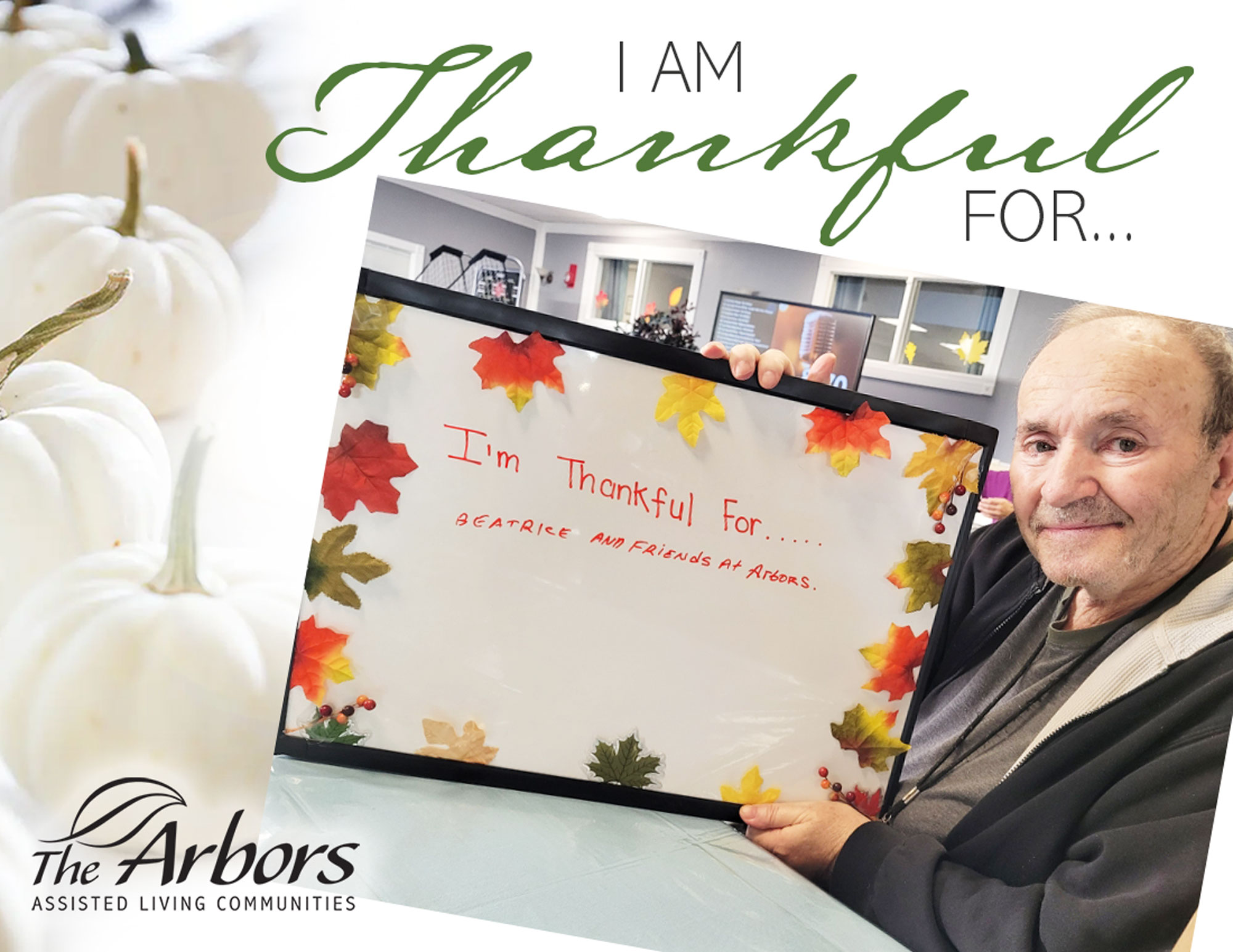 Thankful Thursday - The Arbors Assisted Living Community